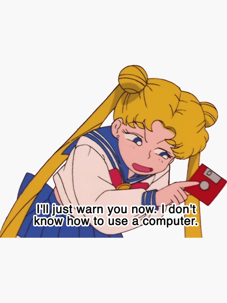 "I don_t know how to use a computer " Sticker for Sale by desindie12 ...