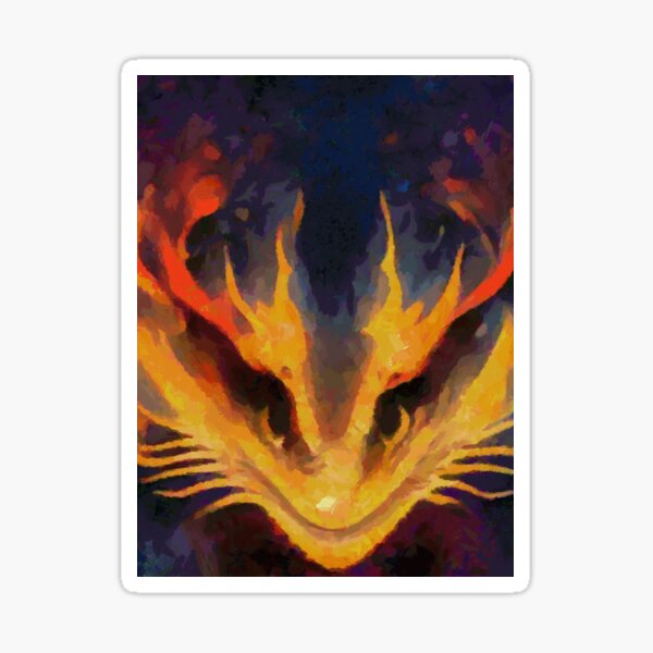 "Fire dragon" Sticker for Sale by emai-art | Redbubble