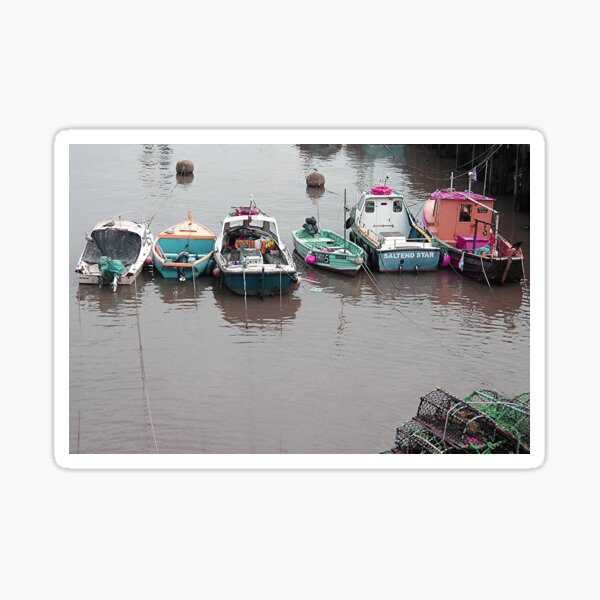 "Fishing Boats In The Harbour" Sticker for Sale by Bea-Roberts-Art ...