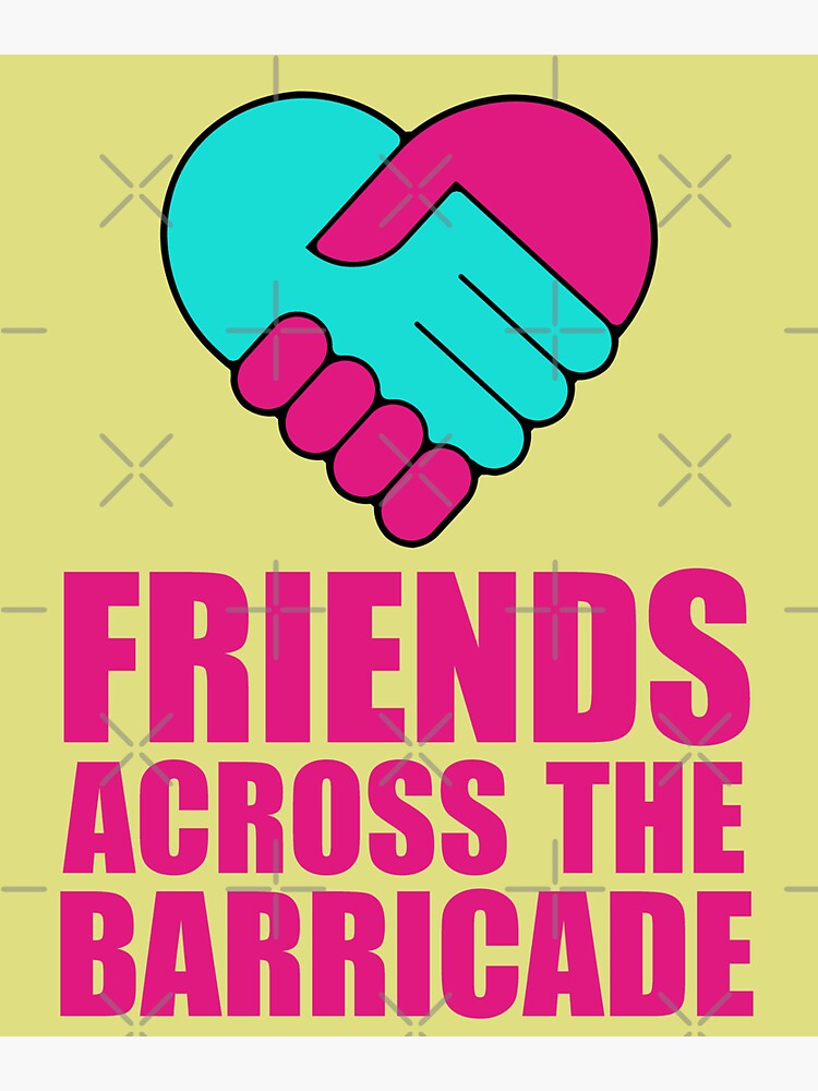 "Derry Girls Friends Across The Barricade" Sticker for Sale by ...