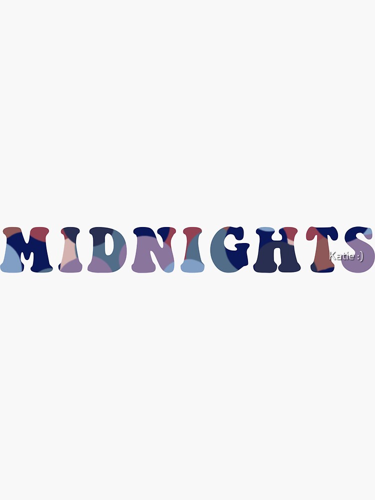 "Taylor Swift Midnights Retro Album Title Sticker" Sticker for Sale by ...