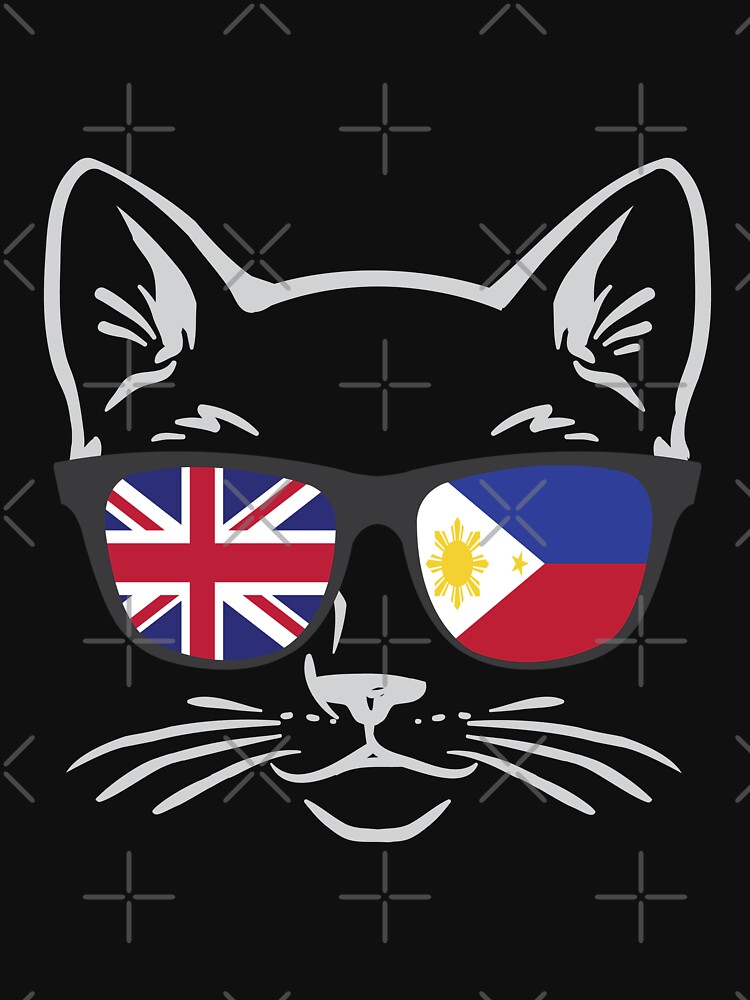 "British and Filipino | Half British and Half Filipino flag | cat with ...