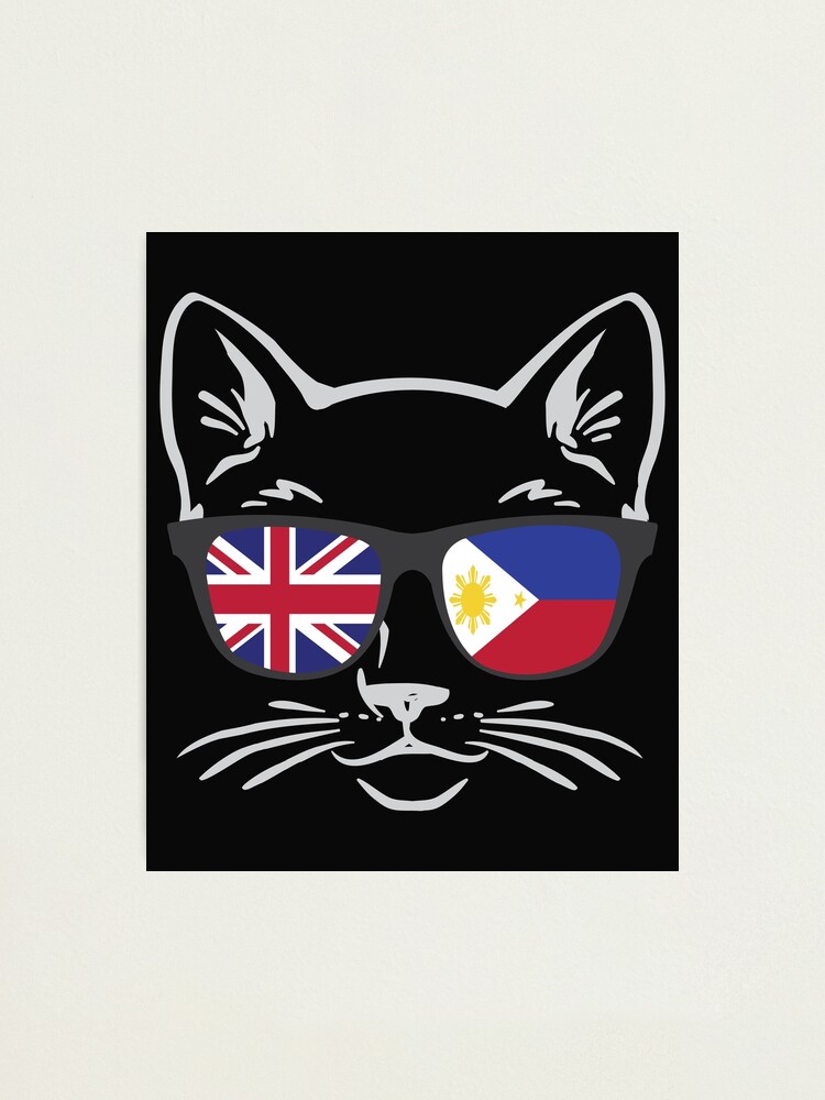 "British and Filipino | Half British and Half Filipino flag | cat with ...