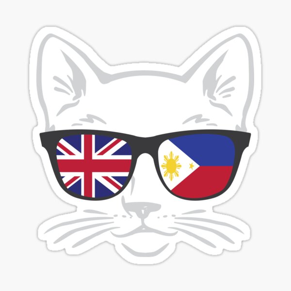 "British and Filipino | Half British and Half Filipino flag | cat with ...