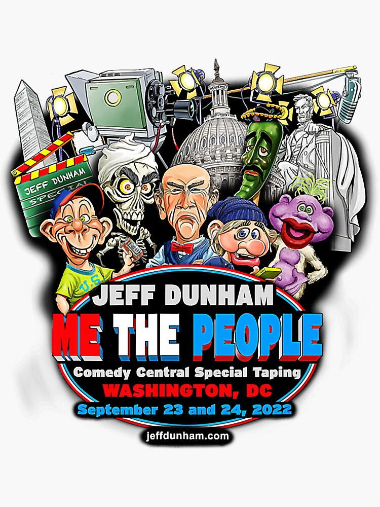 "Jeff Dunham Washington, D.C. (2022)" Sticker for Sale by ...