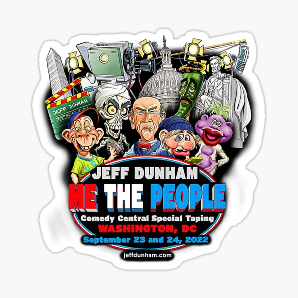 "Jeff Dunham Washington, D.C. (2022)" Sticker for Sale by ...