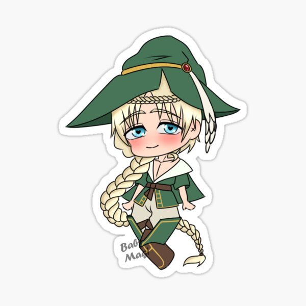 "Yunan Chibi" Sticker for Sale by BabyMagi | Redbubble