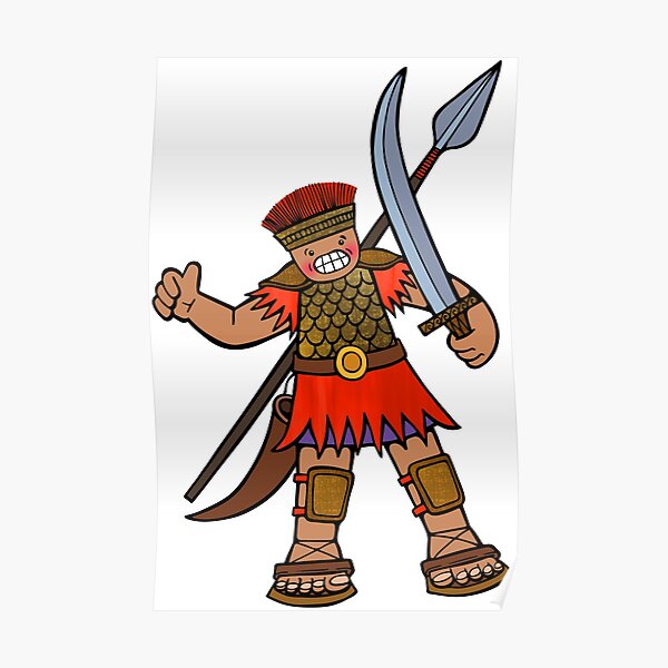 "Goliath the Philistine Giant" Poster for Sale by Prawny | Redbubble