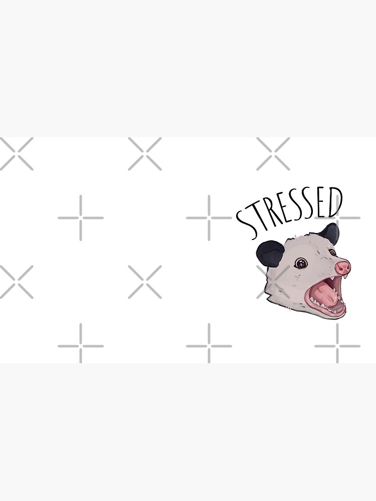 "Anxiety Stress Possum, Cute screaming Opossum" Coffee Mug for Sale by ...