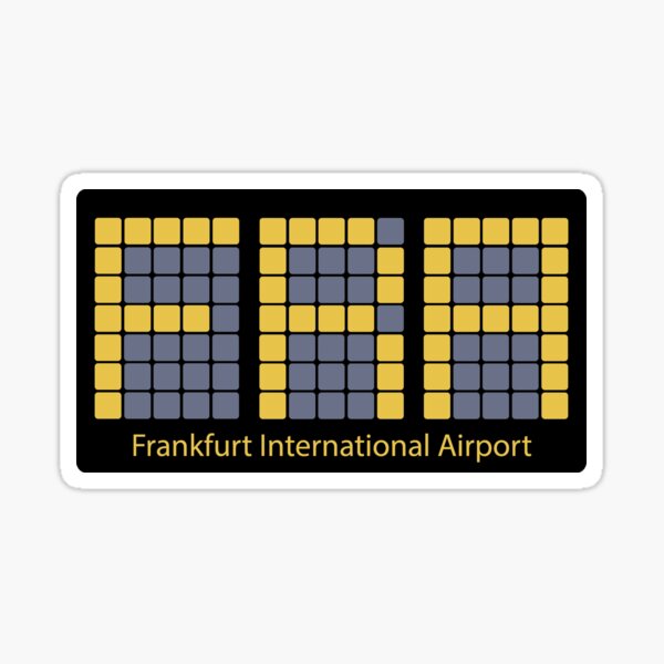 "FRA for Frankfurt" Sticker for Sale by kamui1989 | Redbubble