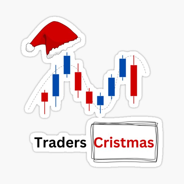 "merry cristmas for all traders" Sticker for Sale by hassanelatamimy ...