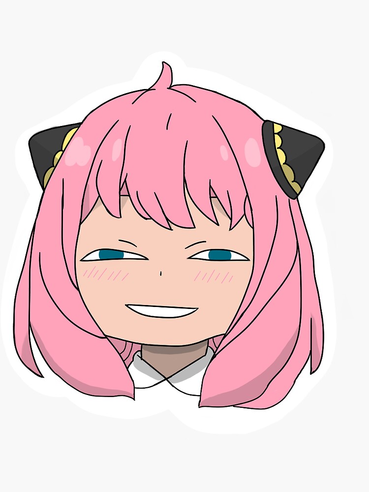 "Anya Forger " Sticker for Sale by giga-whale | Redbubble