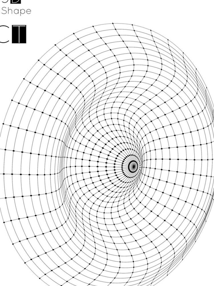 Abstract 3d Wireframe Geometric Shape Isolated On White Background Futuristic Design Element