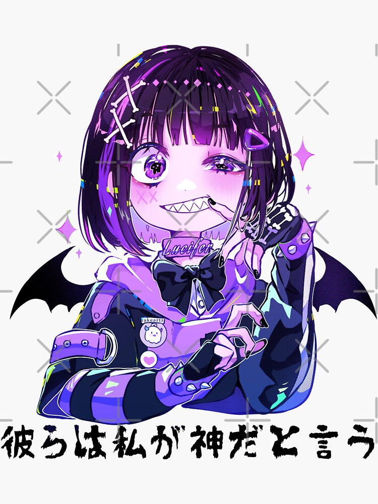 "LUCIFER smug face sticker and more " Sticker for Sale by fake-artz ...