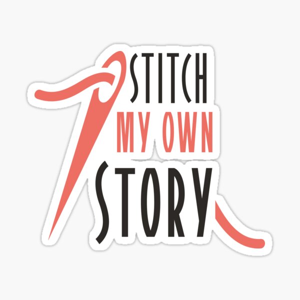 "Stitch my own story - cool" Sticker for Sale by nadadjeddi | Redbubble