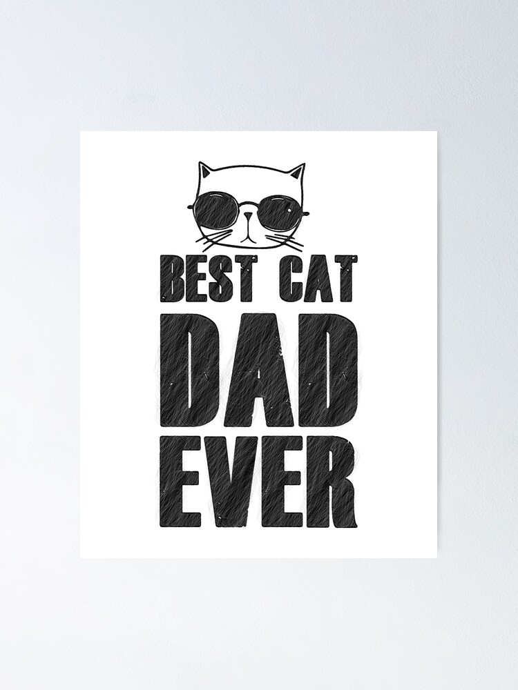 "best cat dad ever shirt cat daddy paw fist bump meow cat, best cat dad ...