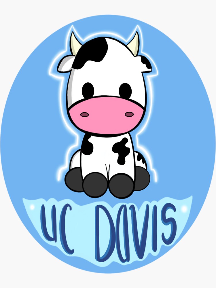 "uc davis cow" Sticker for Sale by bonndesign | Redbubble