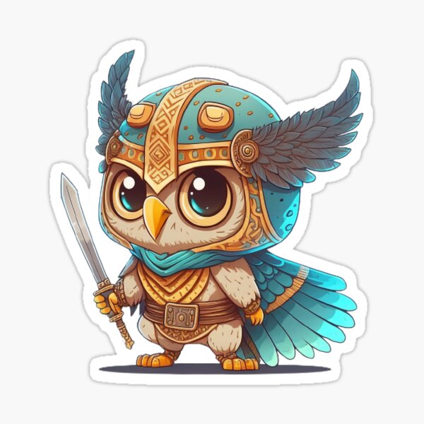 "Bird Of Minerva" Sticker for Sale by TheScorPlex | Redbubble