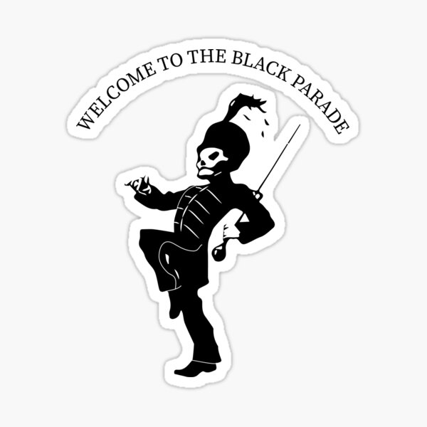 "The Black Parade" Sticker for Sale by CarmenFerron | Redbubble