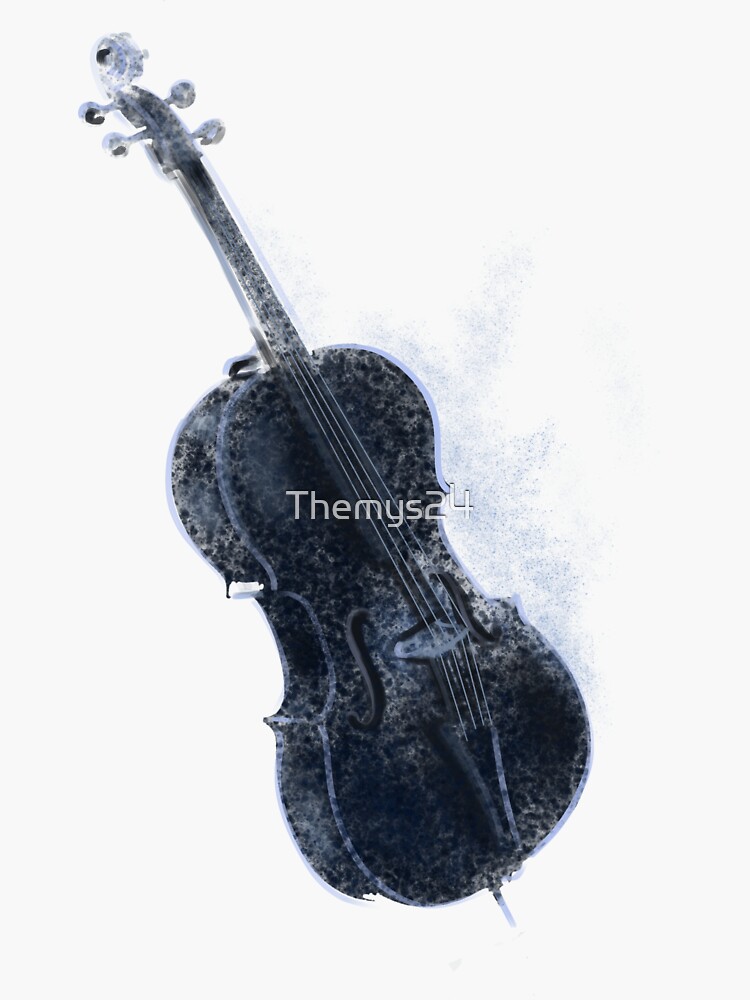 "Cello" Sticker for Sale by Themys24 | Redbubble