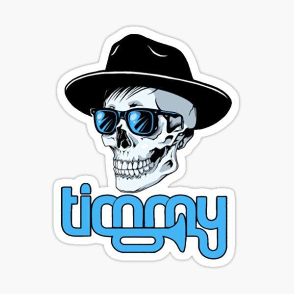 "Very Cool 3D Head Skeleton Timmy Trumpet" Sticker for Sale by oudinmar ...