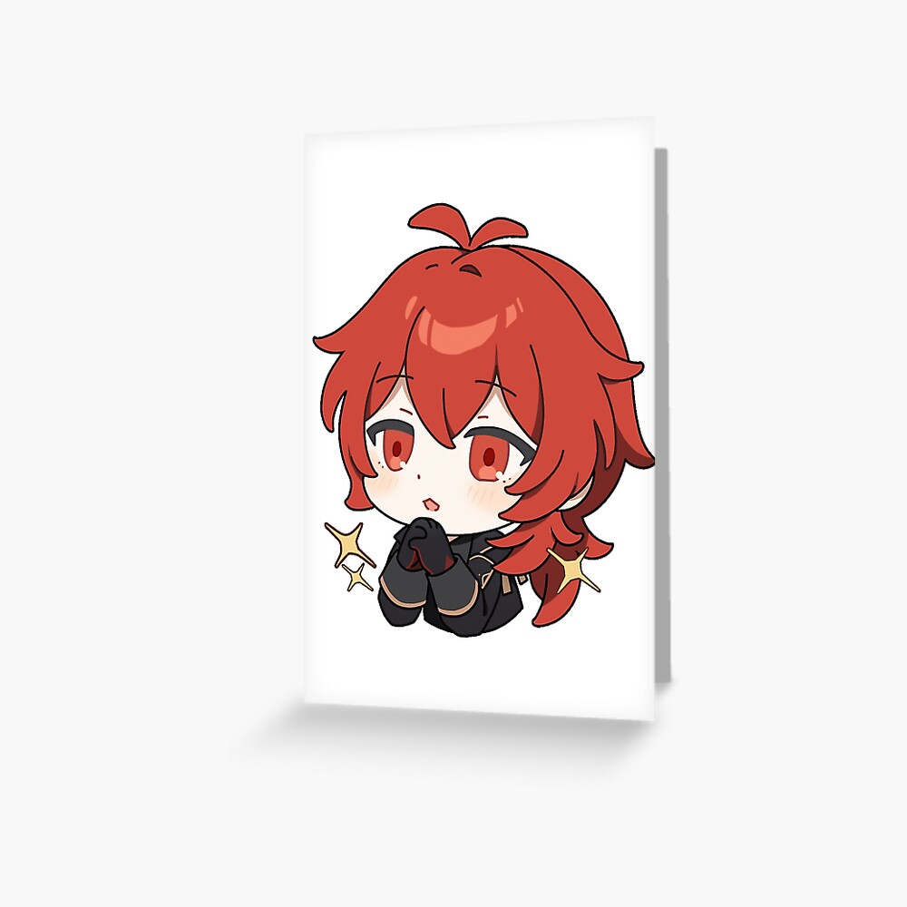 "⭐⭐⭐⭐⭐Diluc Genshin Impact Fanart Chibi Diluc Fanart Waku Waku Diluc ...