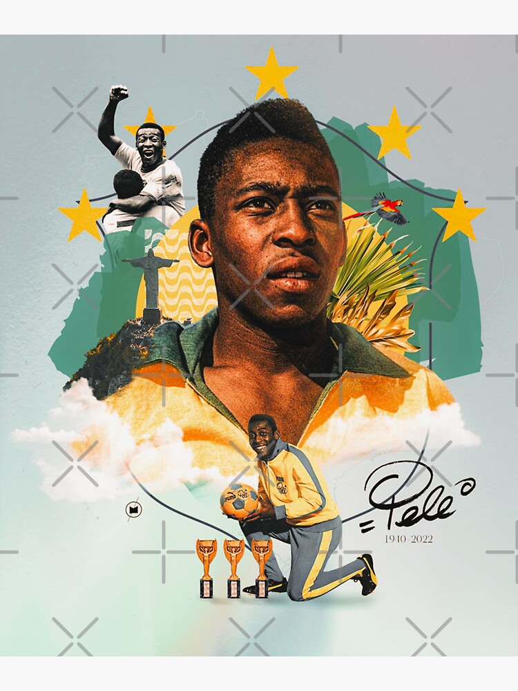 "Pelé Rip Pele 1940-2022 Sticker" Sticker for Sale by YoussefQQ | Redbubble