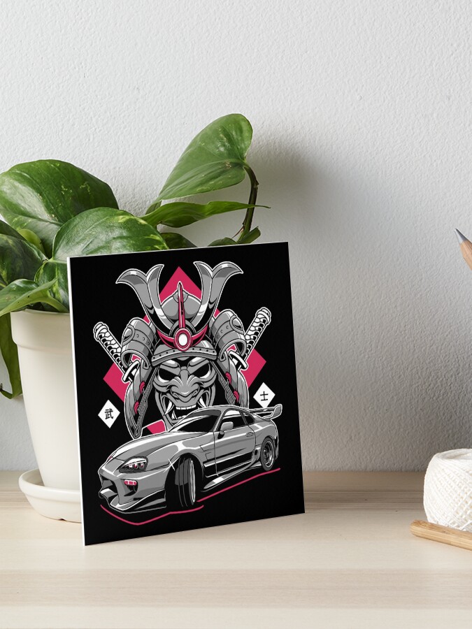 "Supra Samurai Automotive Illustration" Art Board Print for Sale by ...