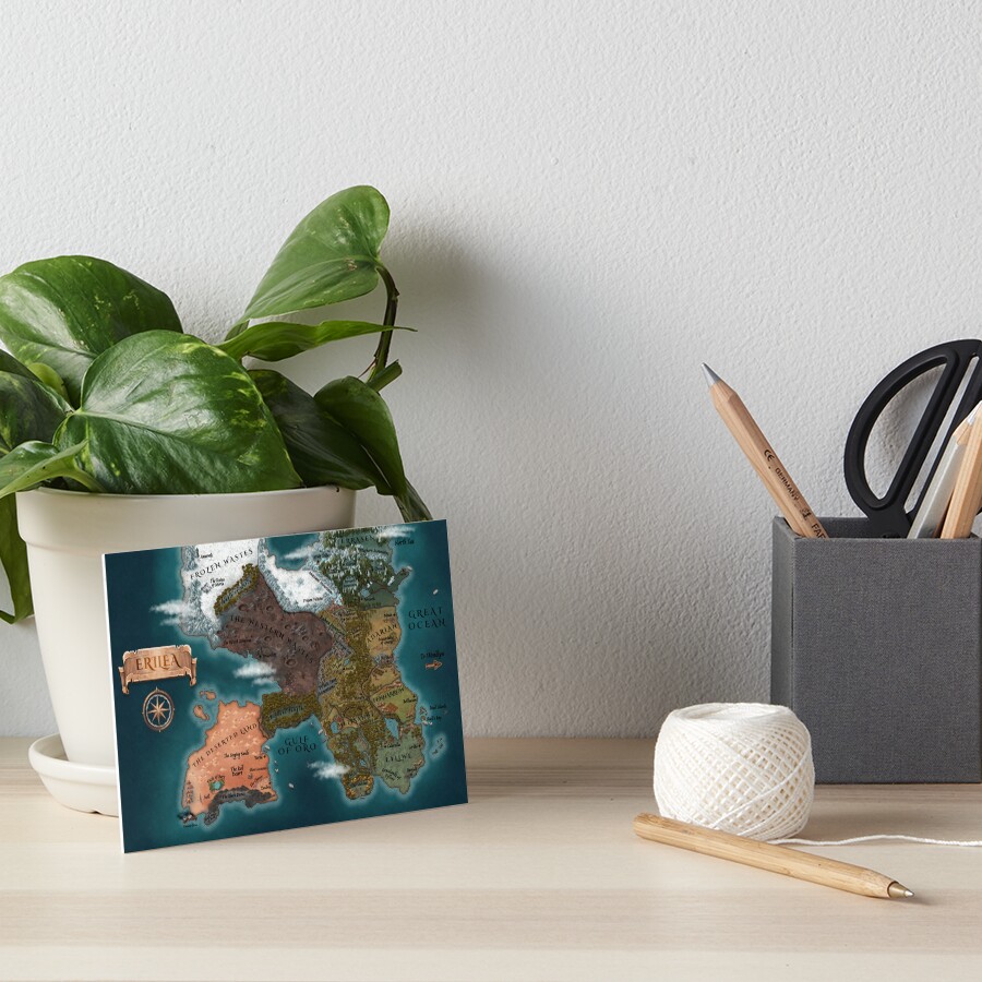 "Erilea Map (TOG)" Poster for Sale by P-dulcis | Redbubble