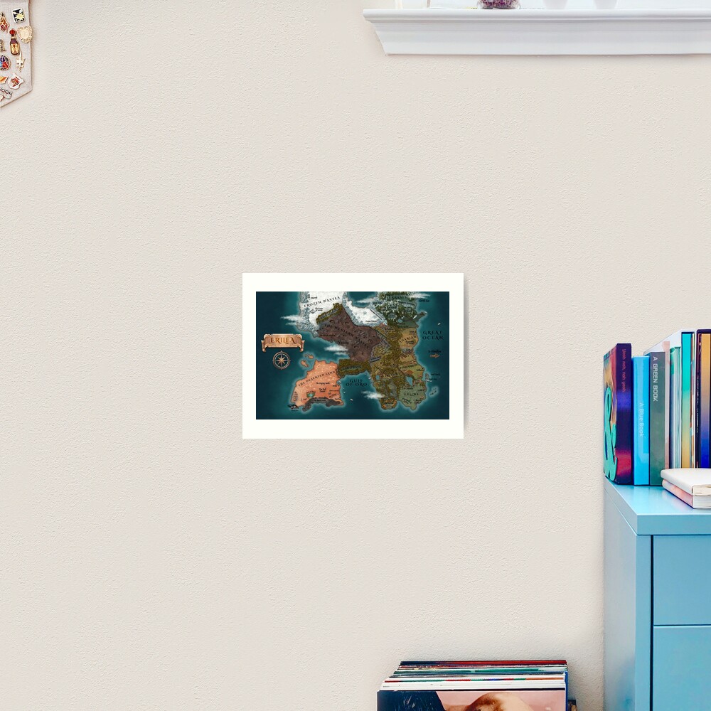 "Erilea Map (TOG)" Poster for Sale by P-dulcis | Redbubble