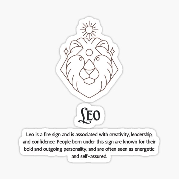 "Zodiac - Leo" Sticker for Sale by mrthirmo | Redbubble
