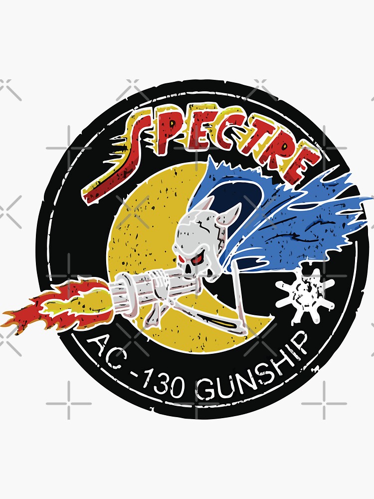 "vietnam ac-130 gunship ghost aerial gunner" Sticker for Sale by ...