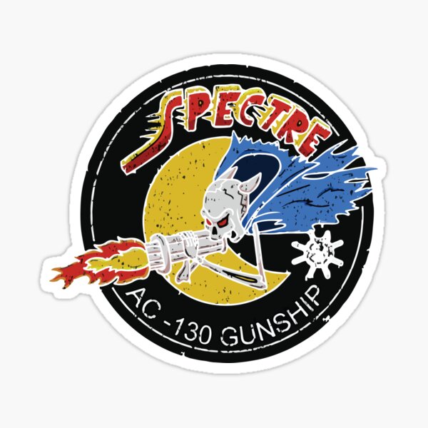 "vietnam ac-130 gunship ghost aerial gunner" Sticker for Sale by ...