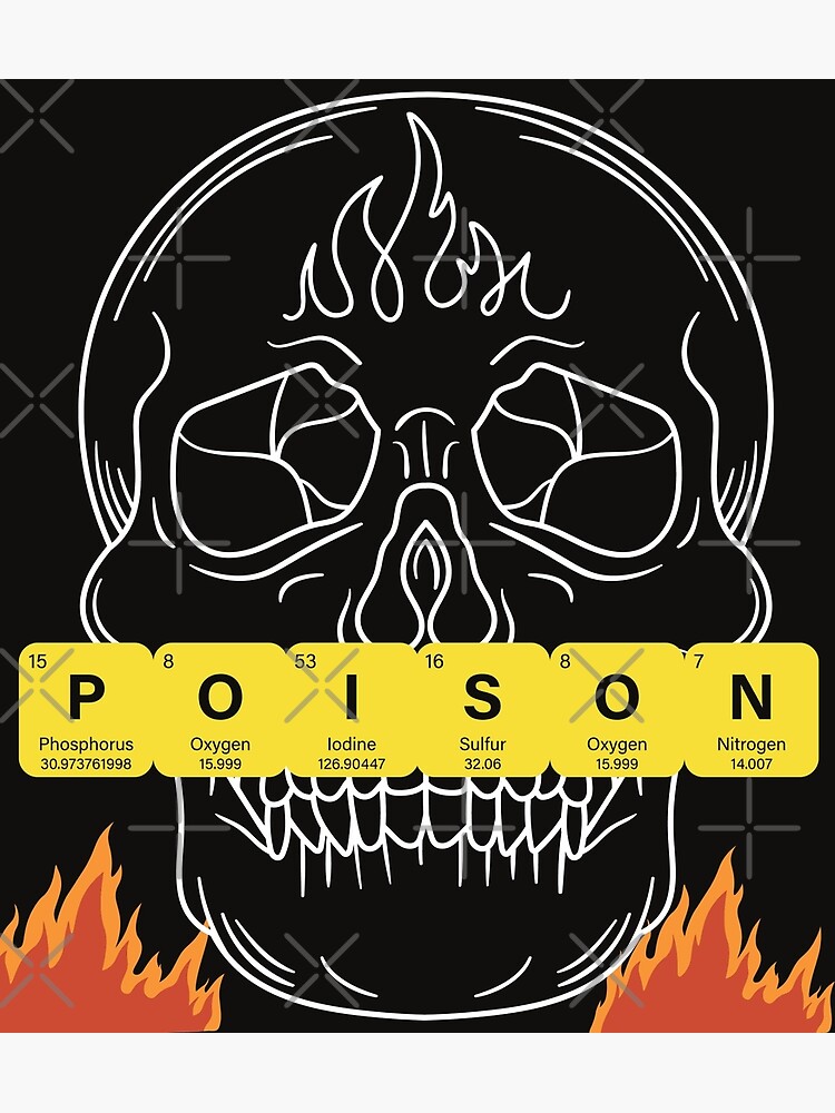 "Poison- Periodic Table Of Elements" Art Print for Sale by AEcreativity ...
