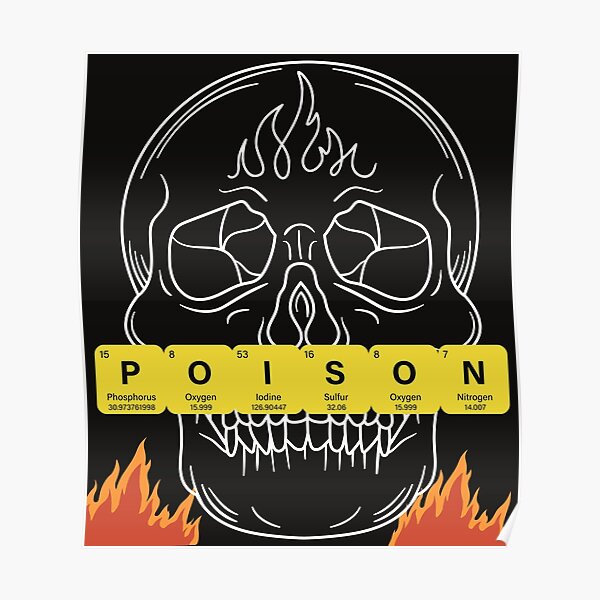 Poster « Poison - Tableau périodique des éléments », par AEcreativity ...