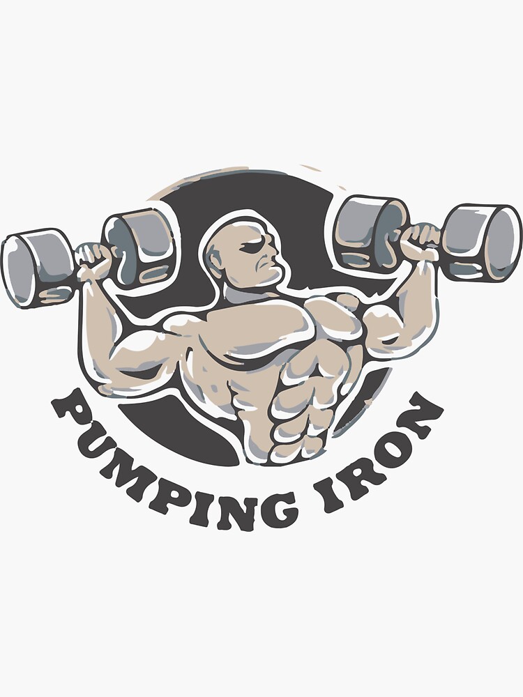 "Fit Essential - Pumping Iron" Sticker for Sale by JacobHDesign | Redbubble