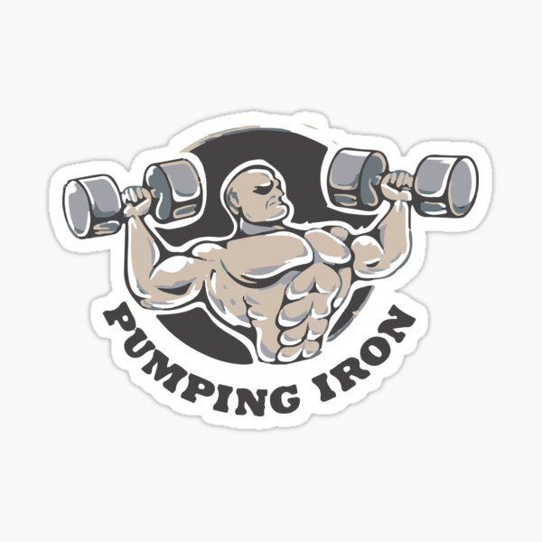 "Fit Essential - Pumping Iron" Sticker for Sale by JacobHDesign | Redbubble