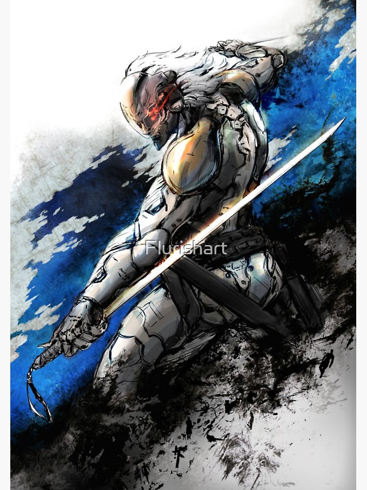 "Raiden ninja mgs rising" Sticker for Sale by Flurishart | Redbubble