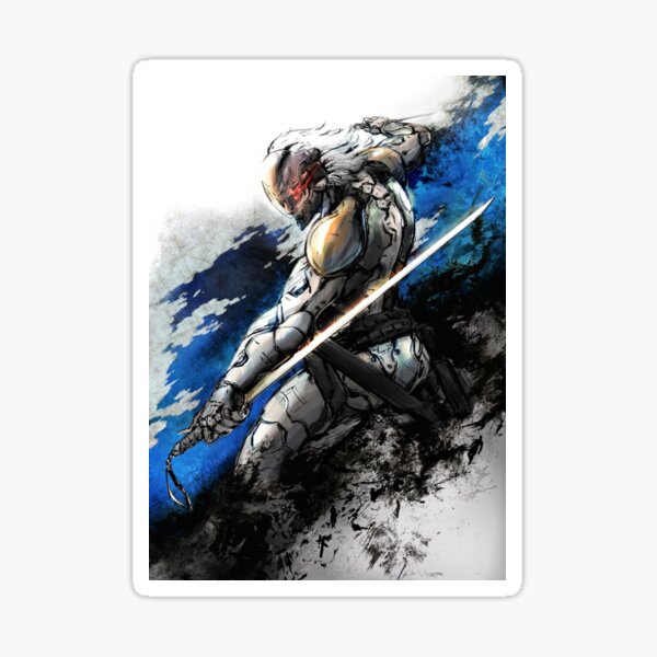 "Raiden ninja mgs rising" Sticker for Sale by Flurishart | Redbubble