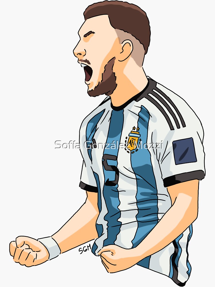 Pegatina con la obra «Leandro Paredes» de Sofía González Mozzi | Redbubble