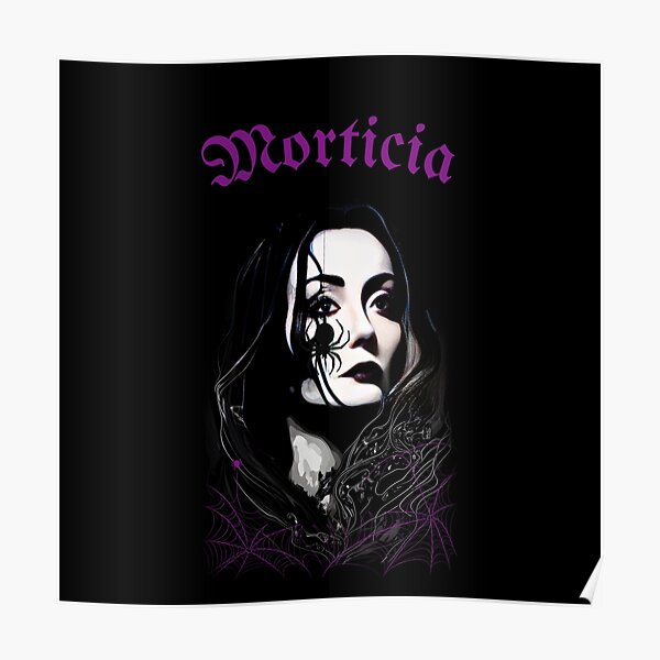 "Morticia Addams" Poster for Sale by JthomasArts | Redbubble