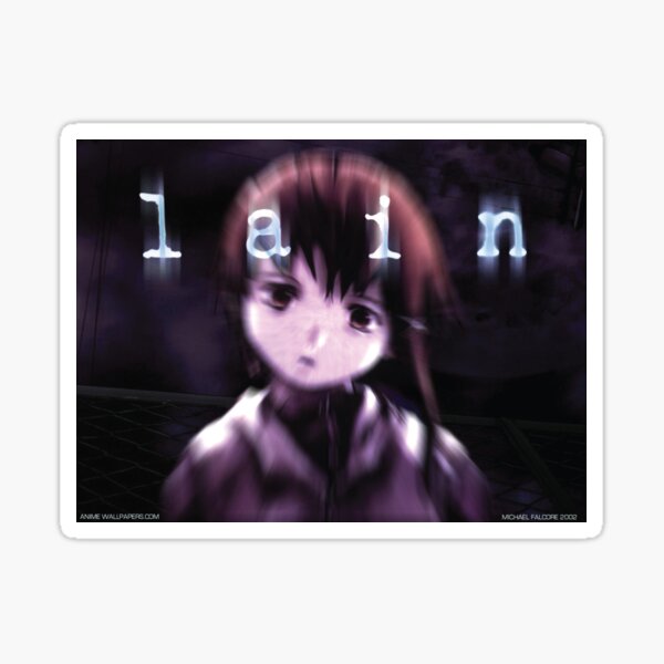 "Serial Experiments Lain" Sticker for Sale by talay-fonttns | Redbubble