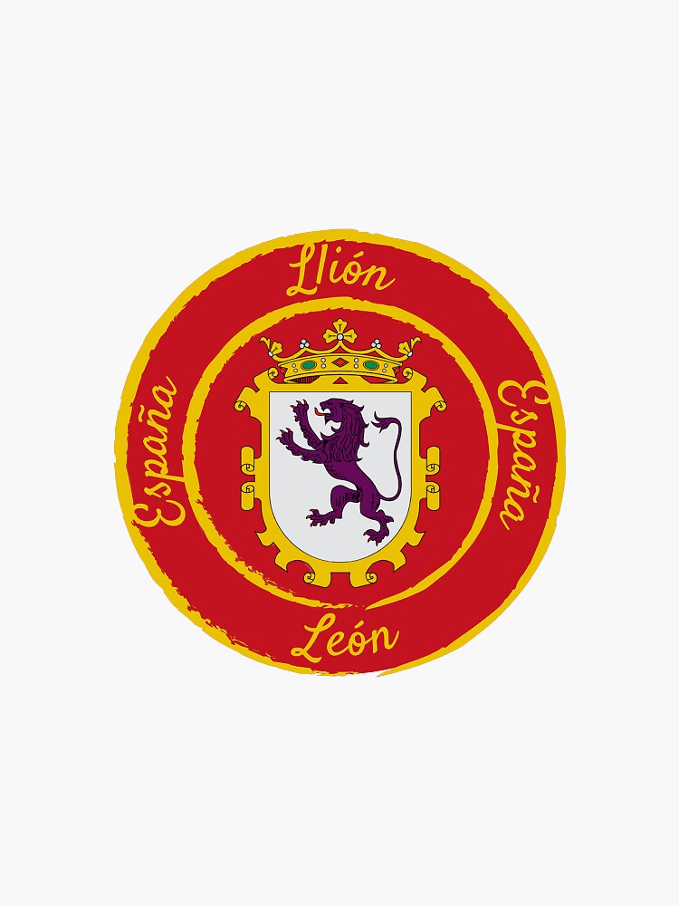 "Coat of Arms of Leon, Spain | Postage Stamp" Sticker for Sale by ...