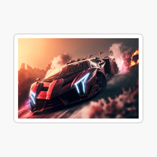 "Lamborghini Veneno Roadster" Sticker for Sale by EnjoyDigitalArt ...