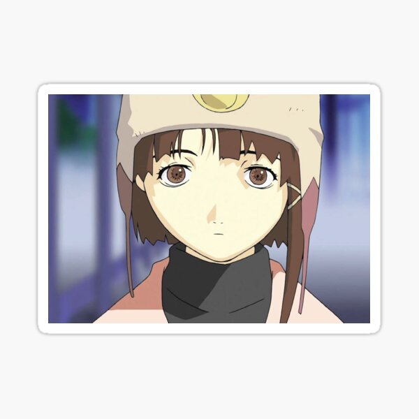 "Serial Experiments Lain" Sticker for Sale by Merzig Lahcen | Redbubble