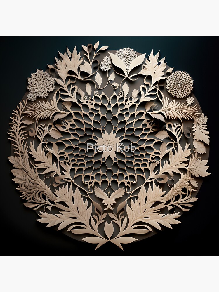 "Mandala of nature" Sticker for Sale by Imagier | Redbubble