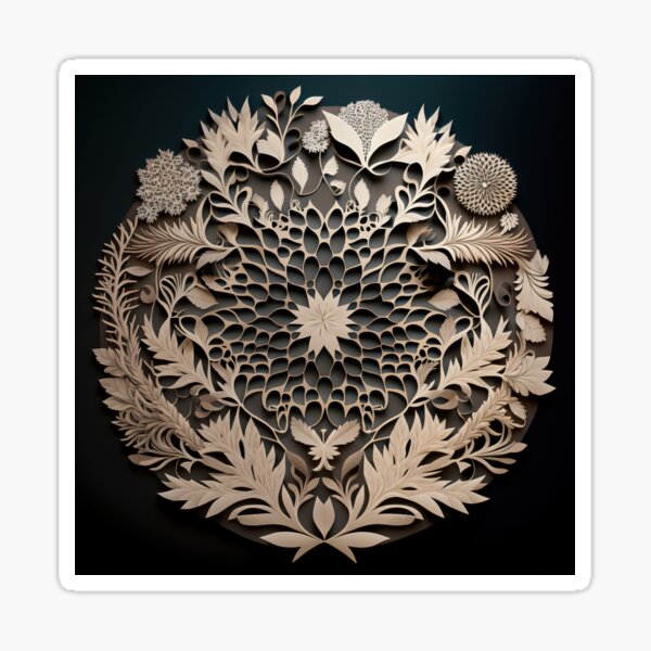 "Mandala of nature" Sticker for Sale by Imagier | Redbubble
