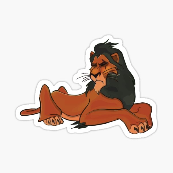 "Scar" Sticker for Sale by GeneralAladeen | Redbubble