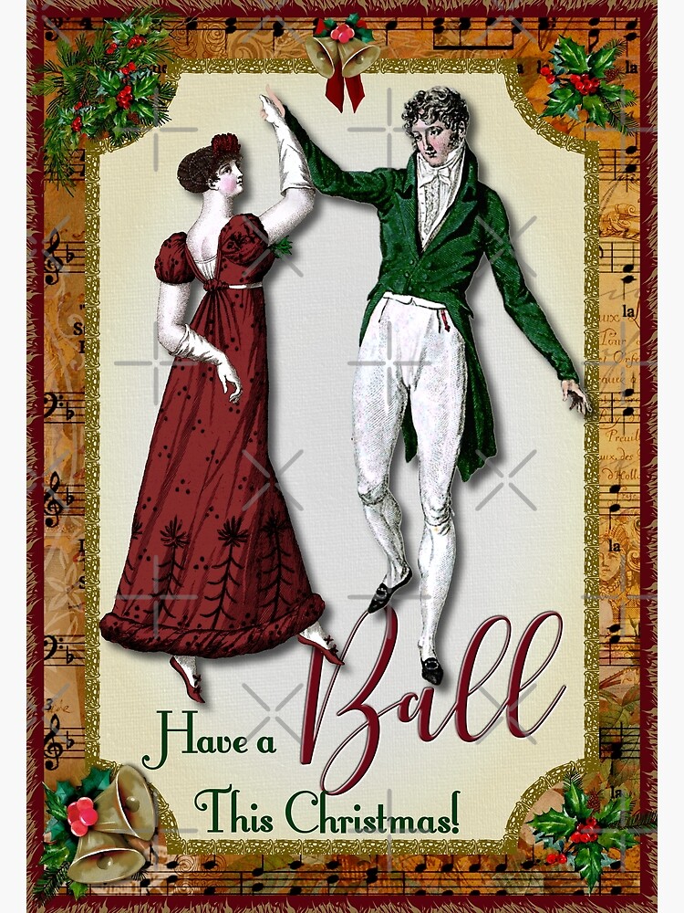 "Jane Austen Have a Ball this Christmas" Greeting Card for Sale by ...