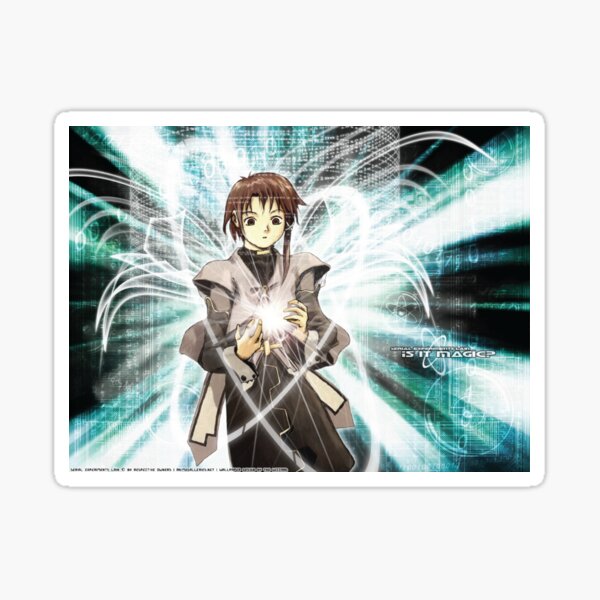 "Serial Experiments Lain" Sticker for Sale by talay-fonttns | Redbubble